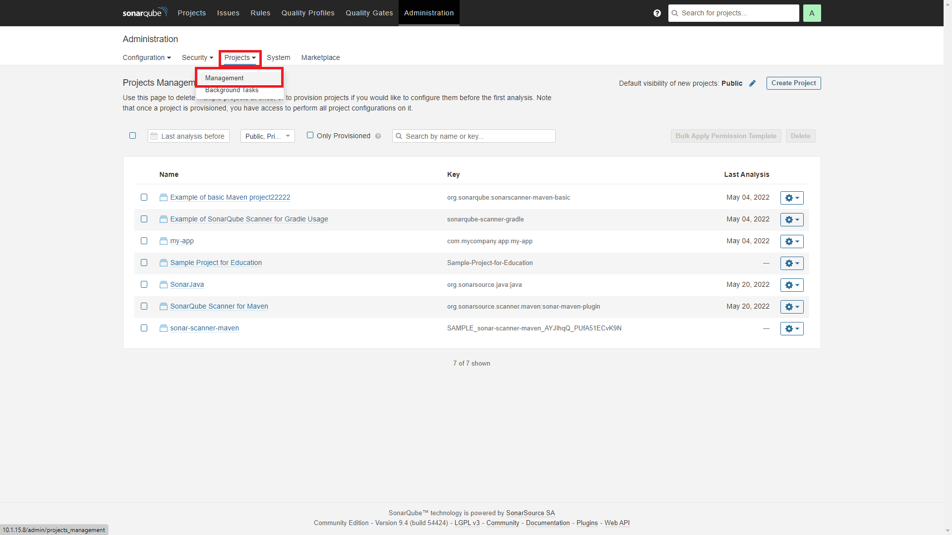 Sonarqube 프로젝트 관리하기 Curvc Devops Curvc Confluence