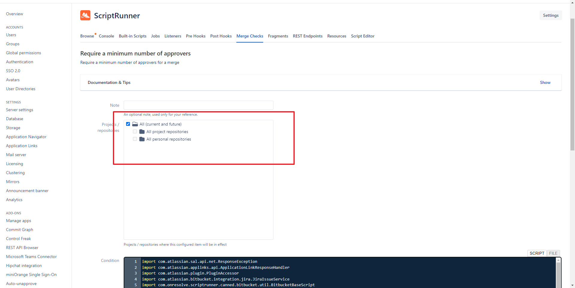 Bitbucket Scriptrunner를 사용하여 연결된 Jira Issue Priority에 따라 Approveral 수 조절하기 Curvc Devops